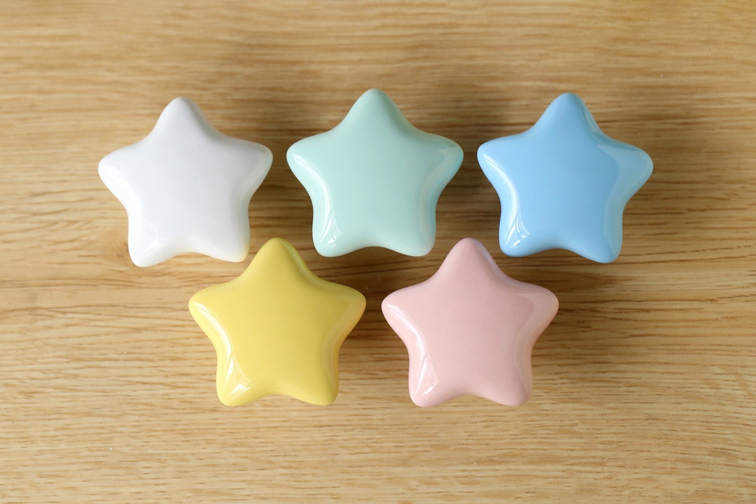 Star Ceramic Knobs Kids Children Drawer Knobs/ Knobs for Ikea - Etsy