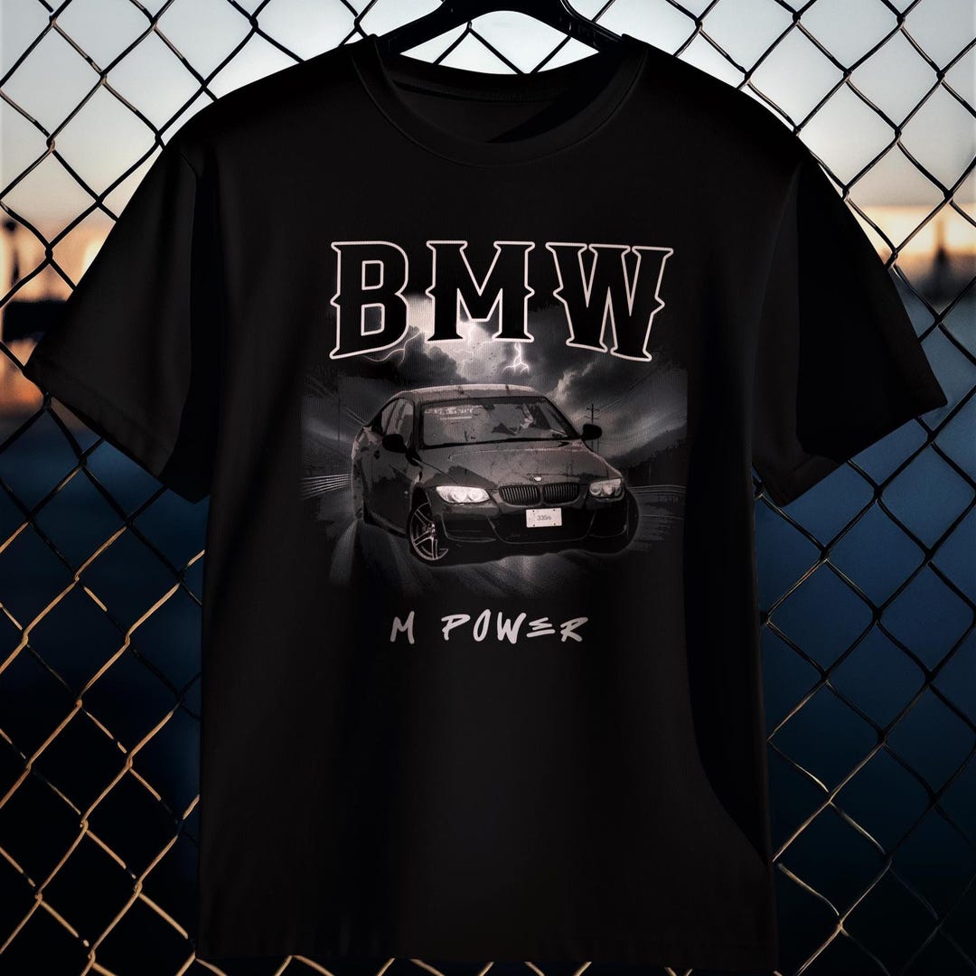 Car Enthusiast Unisex Tee, BMW E92 E93 Coupe M3 320d Sedan Black Grunge ...