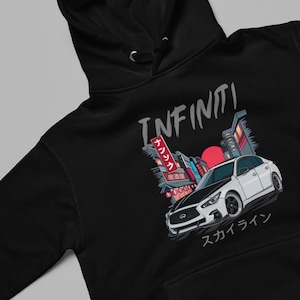 Street-style Infiniti Q50 Skyline Pullover Sweatshirt | Japanese Car ...