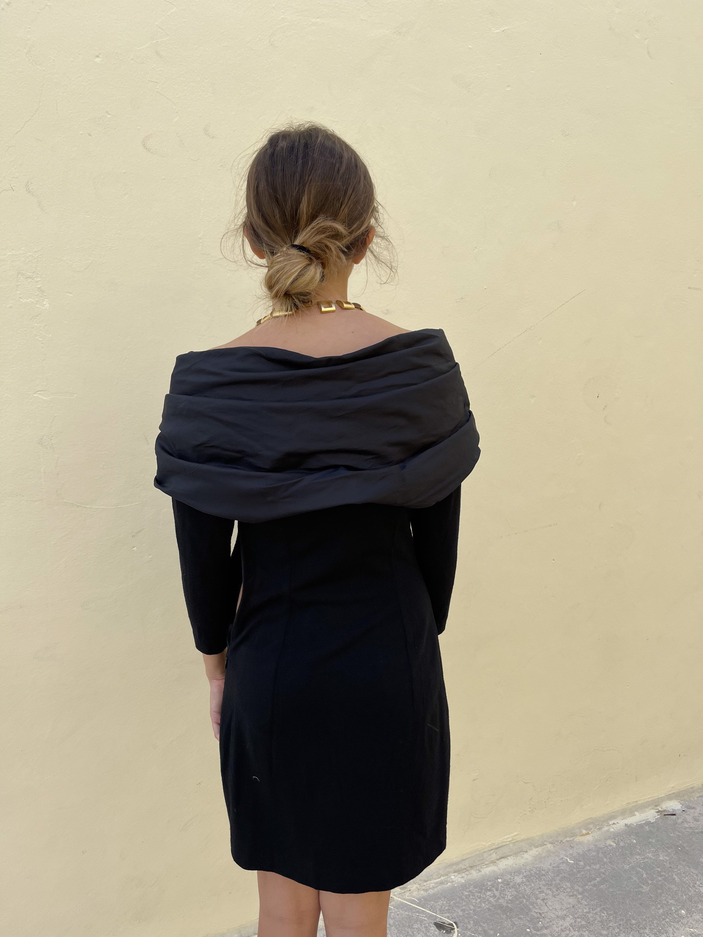 GEORGES RECH DRESS 1980 Black Wool - Etsy