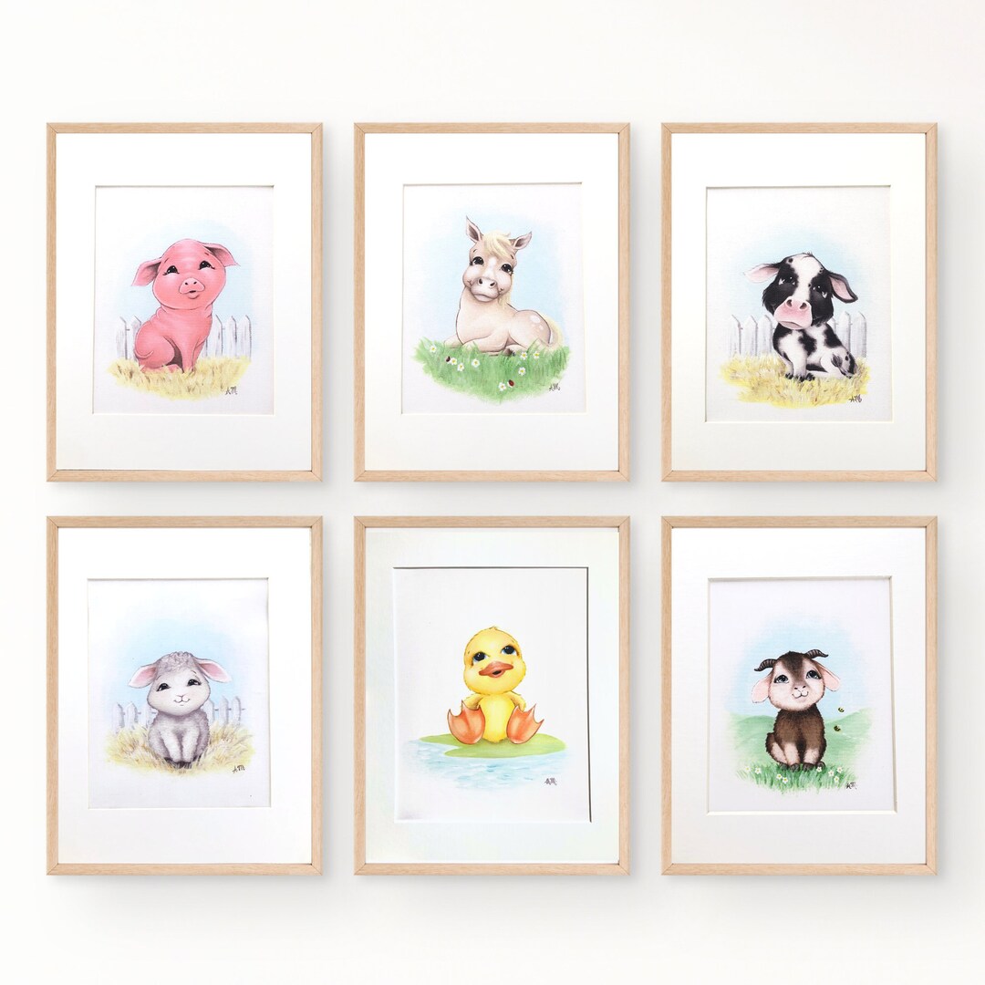 Baby Farm Animals, Nursery Art, Nursery Decor, Farm Nursery, Nursery ...