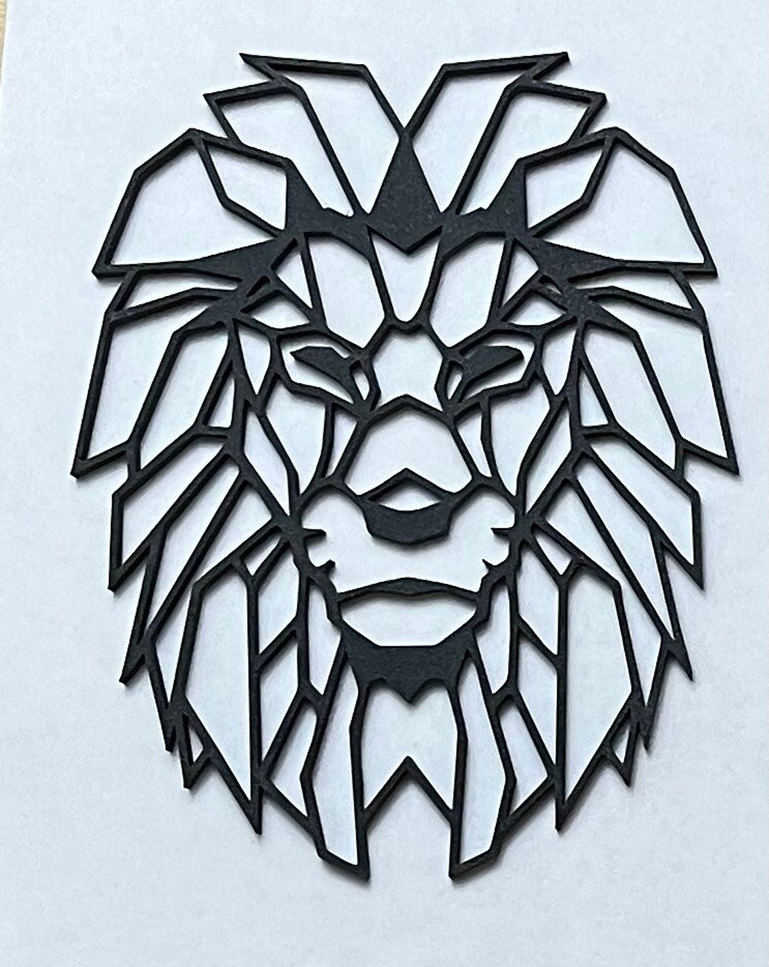 3D Printed Lion Wall Art - Etsy