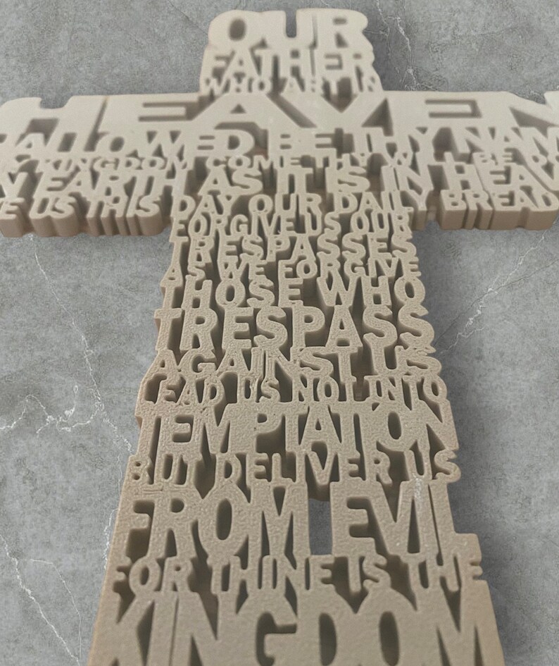 Prayer Crosses Religious Church Gift, Lord's Prayer Cross Sacred ...