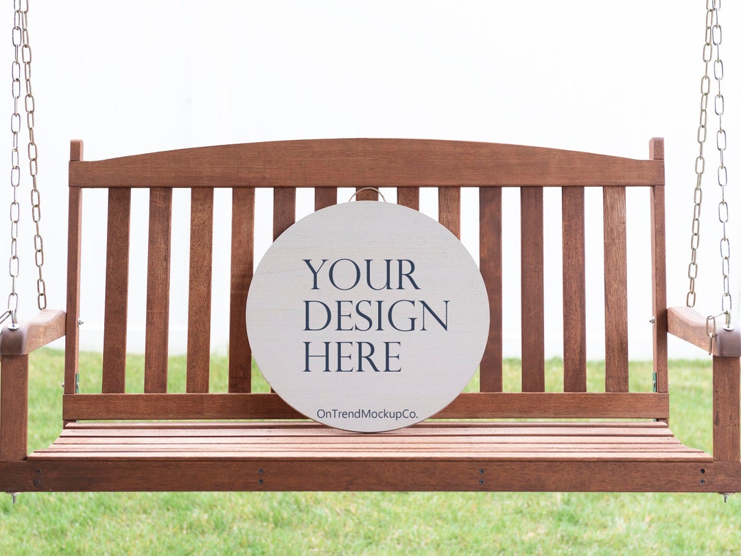 Wood Sign Mockup | Round Wood Sign Mockup | Styled Stock Photography ...