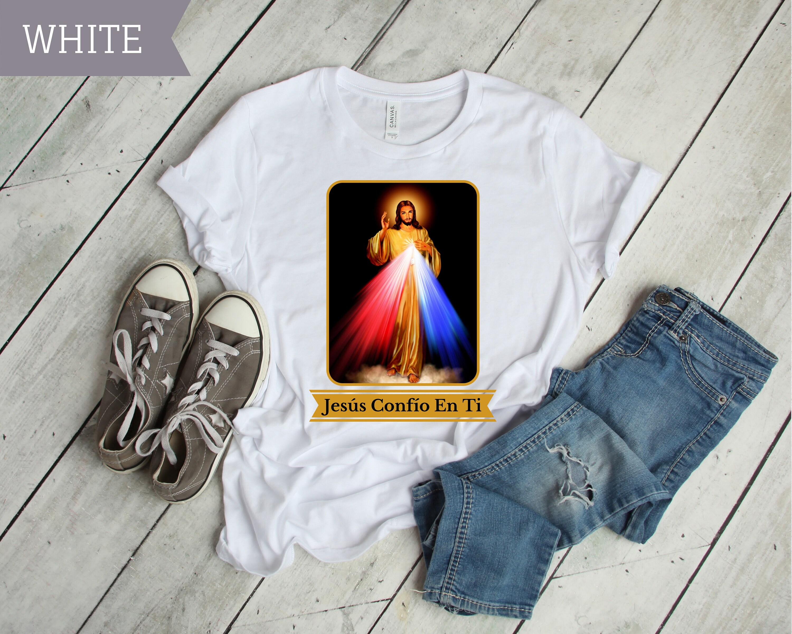 Divine Mercy T-shirt La Divina Misericordia Shirts / Jesus I Trust in ...