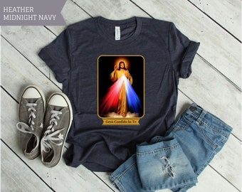 Divine Mercy Cross T-shirt - Etsy