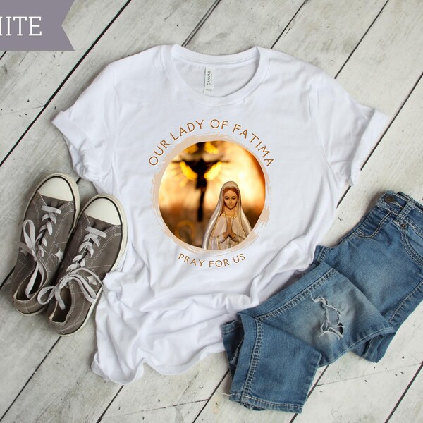 Our Lady of Fatima T Shirts - Etsy