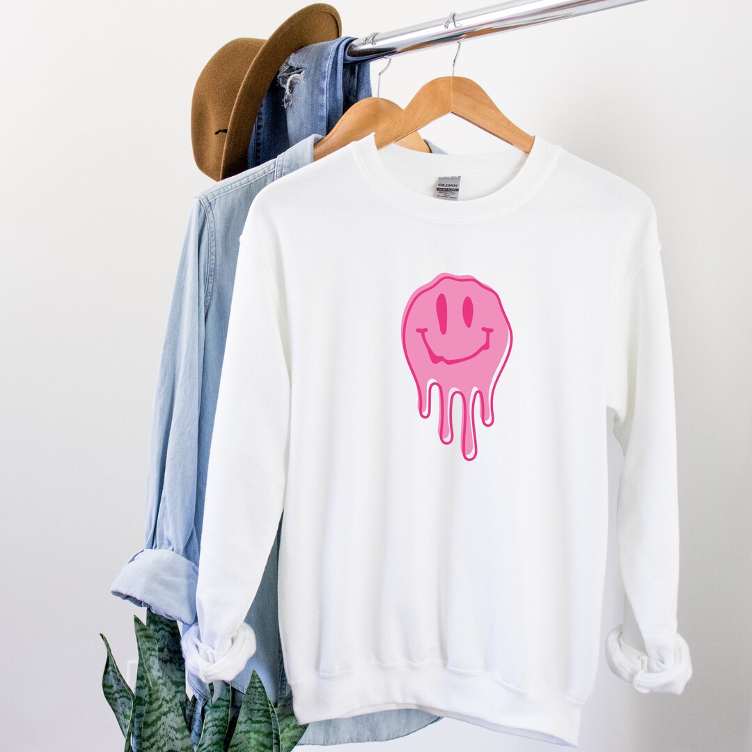 Slime Smiley Crewneck Sweatshirt, Slime Smiley Face, Smiley Face ...