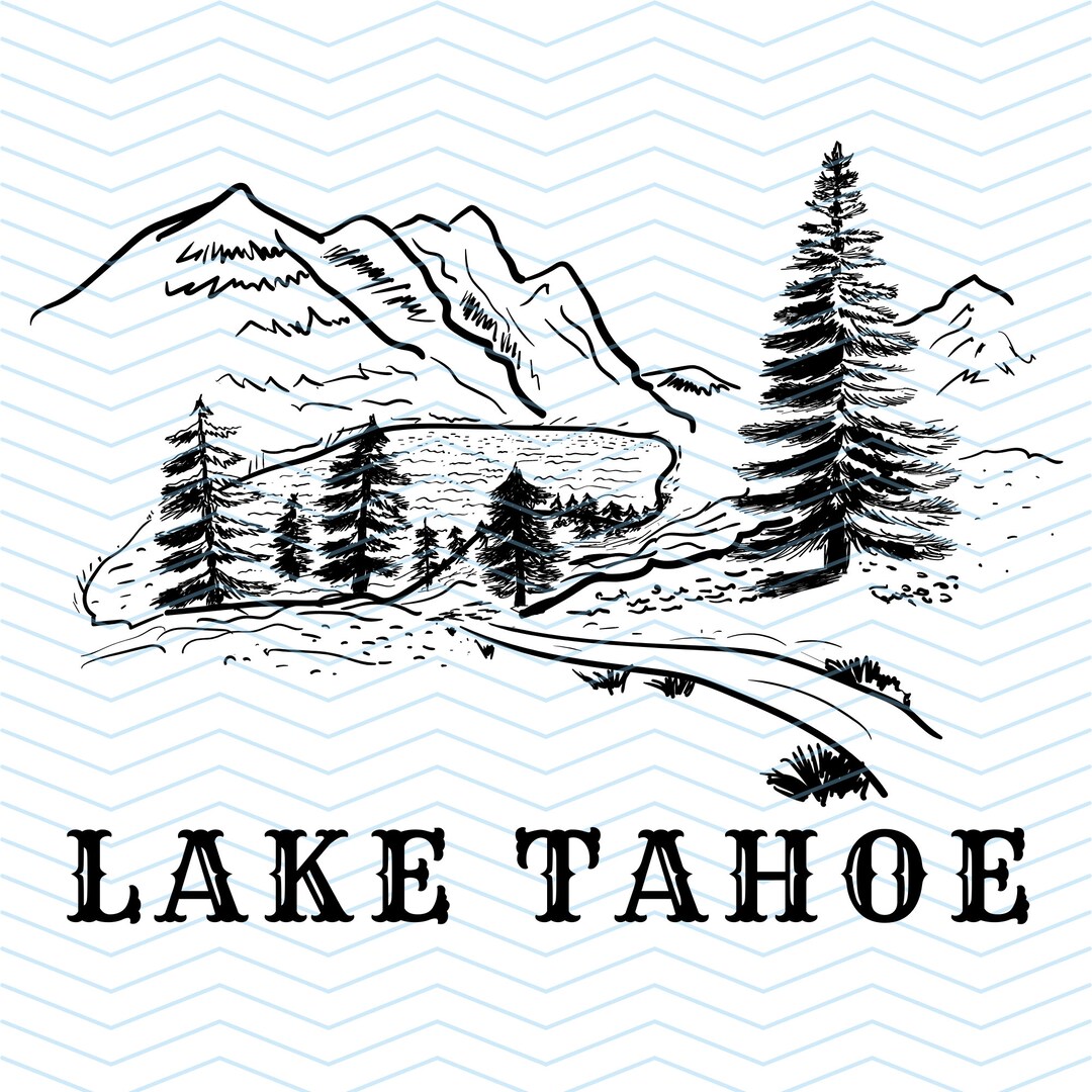 Lake Tahoe Art Digital Download, Personal Use ONLY, Lake Tahoe Wall ...