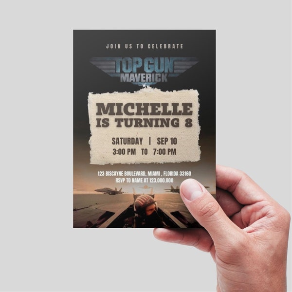 Topgun Birthday Party - Etsy