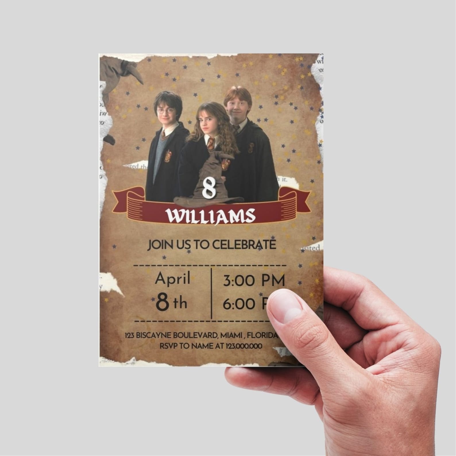 Editable and Printable Wizard Invitation Template, Wizard Birthday ...