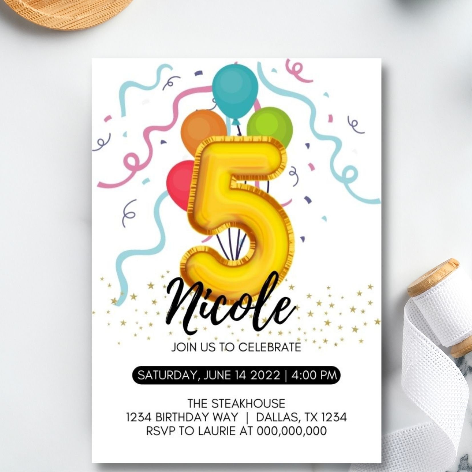 5 Year Old Invitation Wording Creative Kids Birthday Invitation