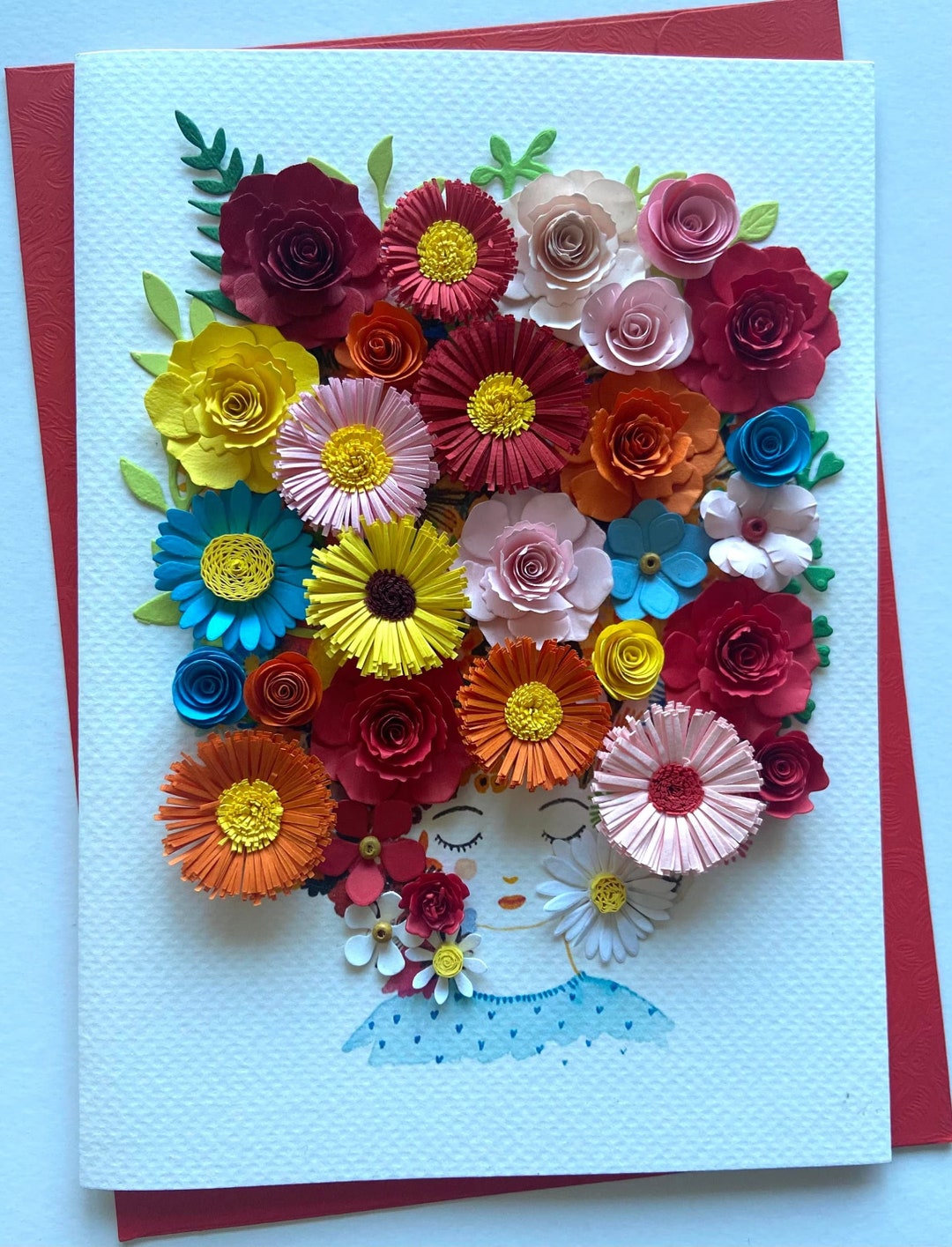 3D Card Handmade Card, Greeting Card, Art Paper - Etsy