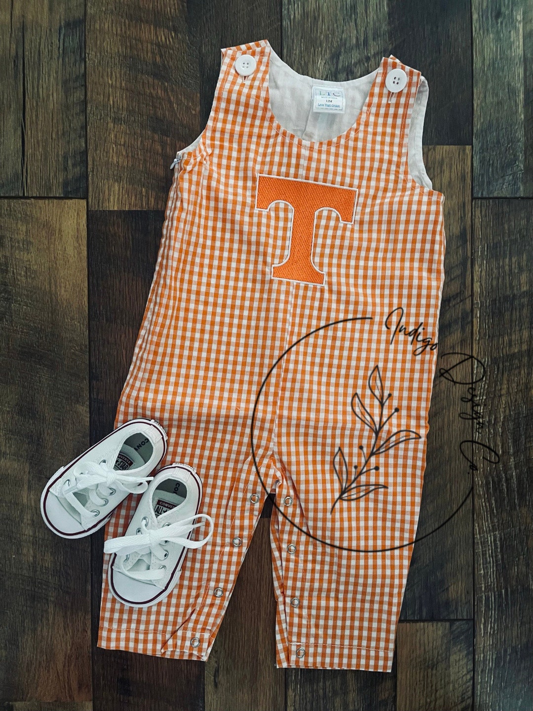 Tennessee Vols Boys Custom Embroidered Longall Overall - Game Day ...