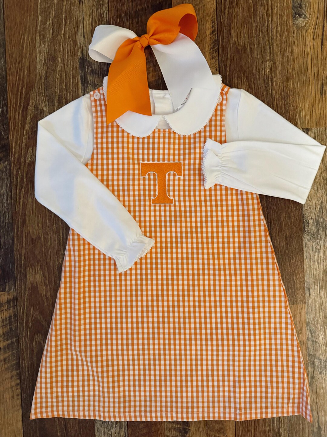 Tennessee Vols Girls Custom Embroidered Jumper Dress - Game Day Outfit ...