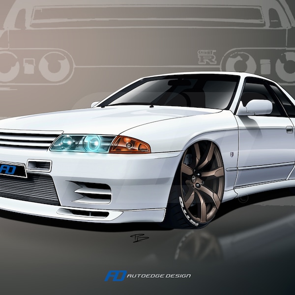 Nissan Skyline R32 Gtr Svg - Etsy