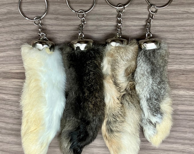 Rabbit Foot Key Chain - Etsy