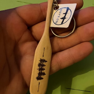 Personalized Canoe Paddle Keychain - Etsy