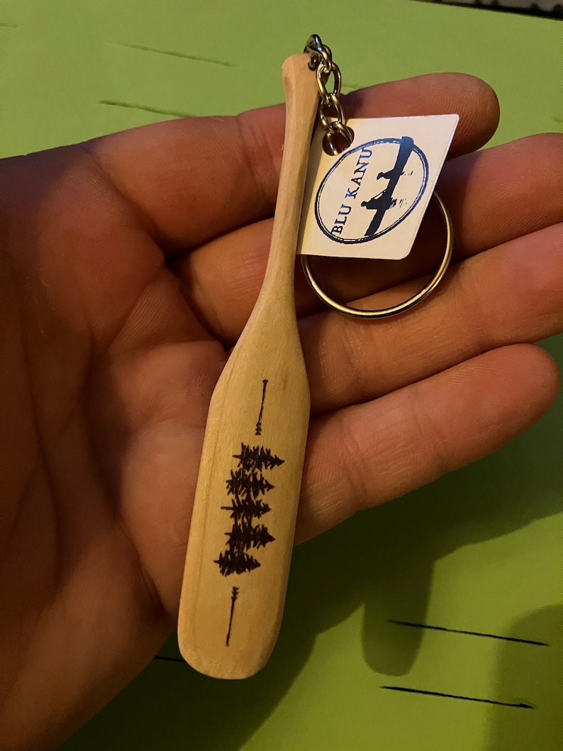 Personalized Canoe Paddle Keychain - Etsy