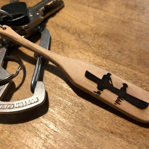 Personalized Canoe Paddle Keychain - Etsy