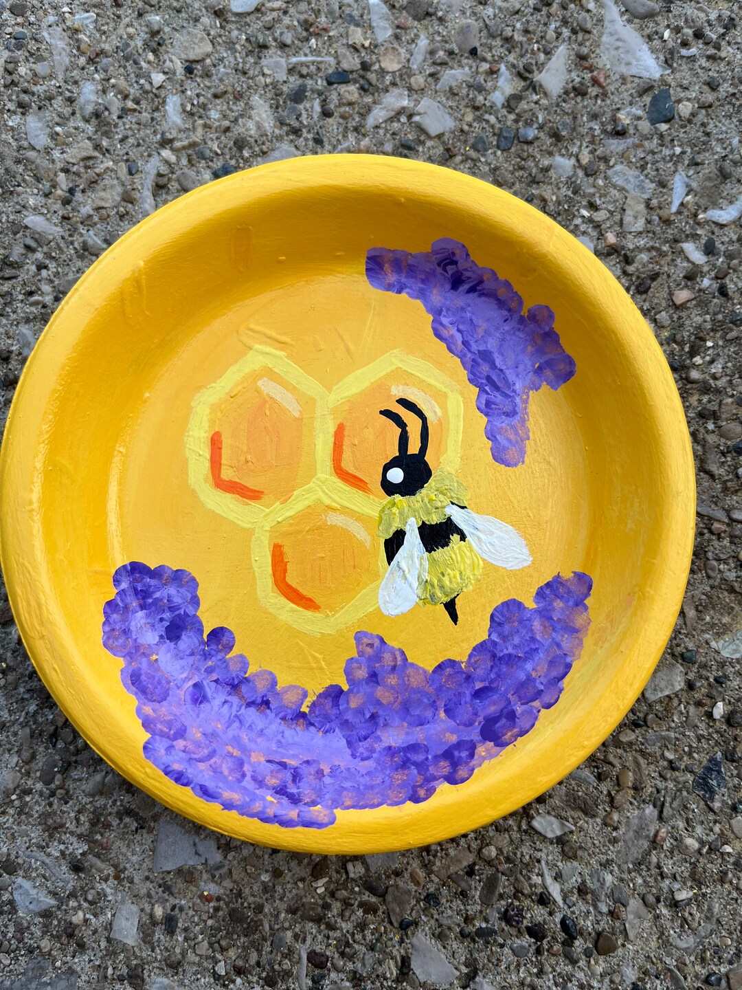Bumble Bee Hand Painted Flower Pot - Etsy