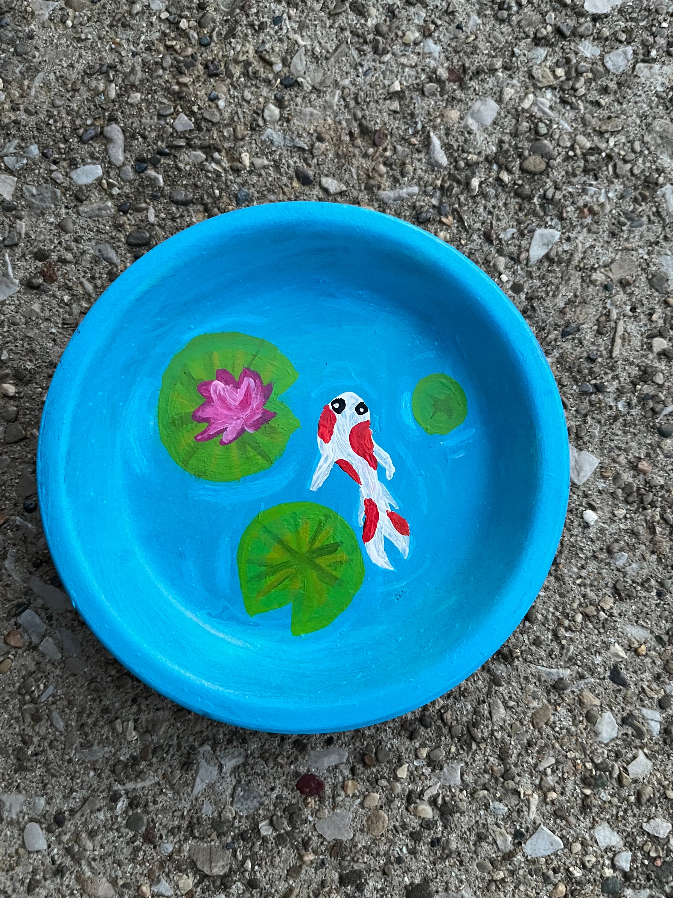 Koi Hand Painted Flower Pot - Etsy