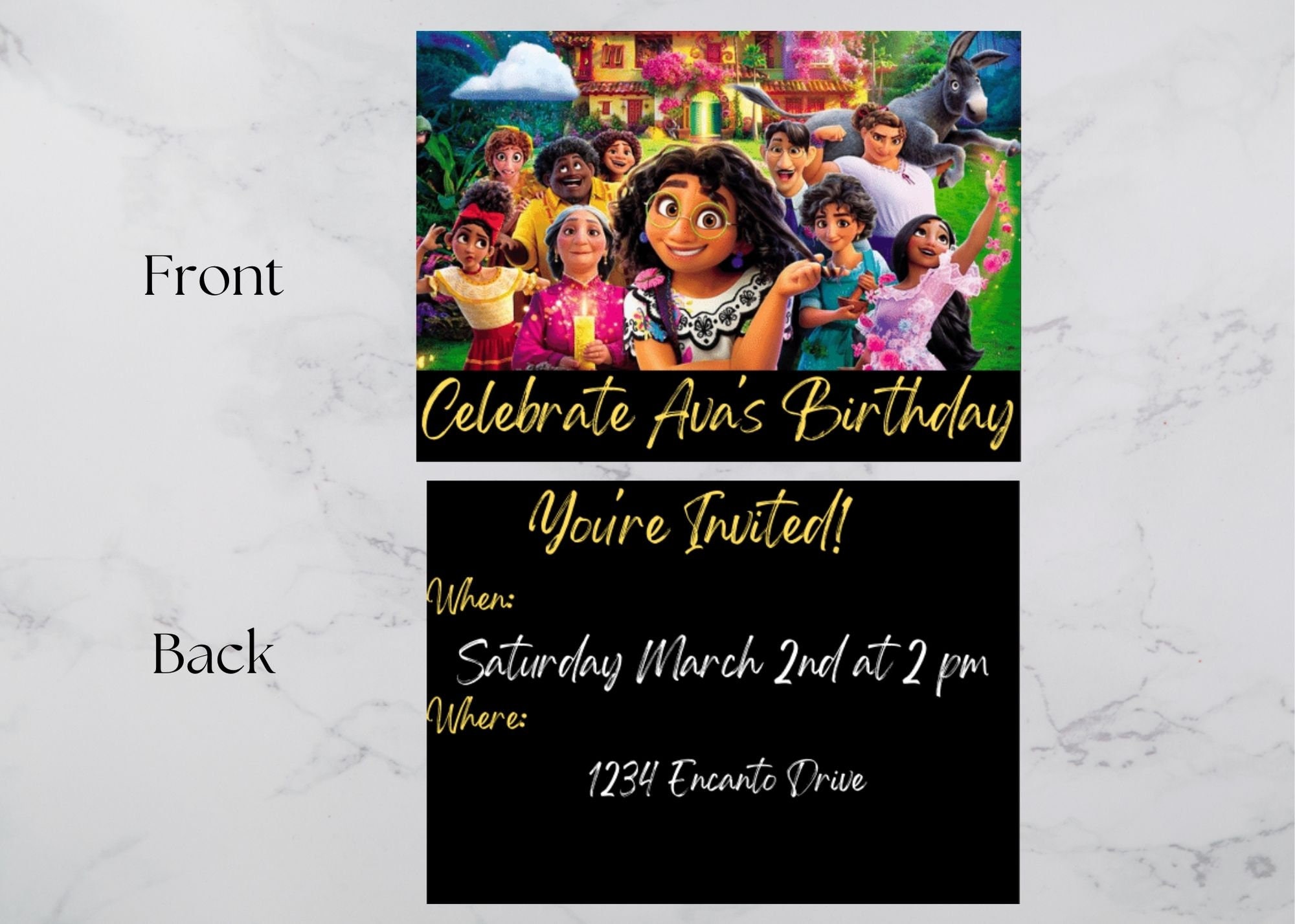 Encanto Birthday Invite- Digital Download- Birthday Invitation ...