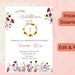 Wildflower Birthday Invitation-digital Template-editable-printable- ANY ...