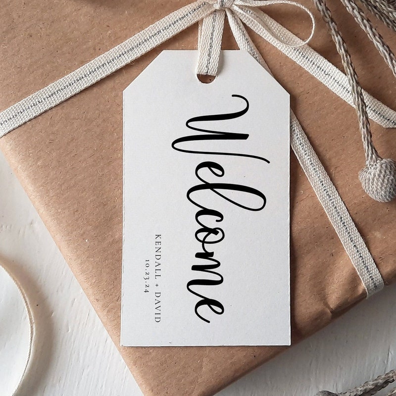 Welcome Bag Tags - Etsy