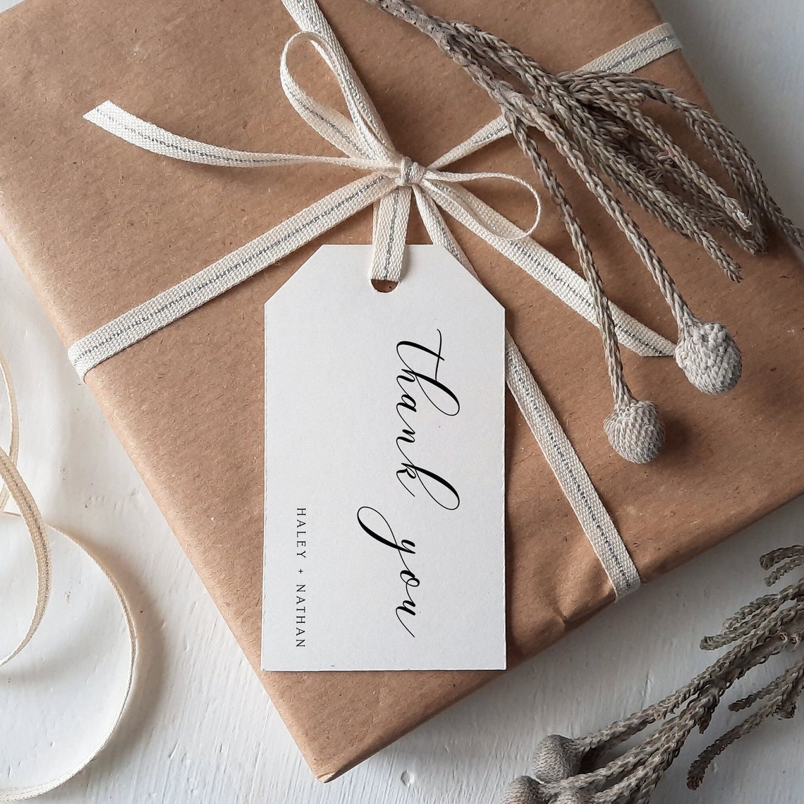 Wedding Gift Tags, Gift Tags With Names, Wedding Favor Tags, Thank You ...