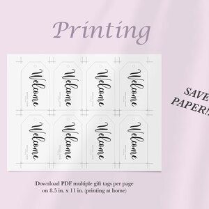 Wedding Welcome Tag, Welcome Tag for Wedding Guests, Hotel Welcome Tag ...