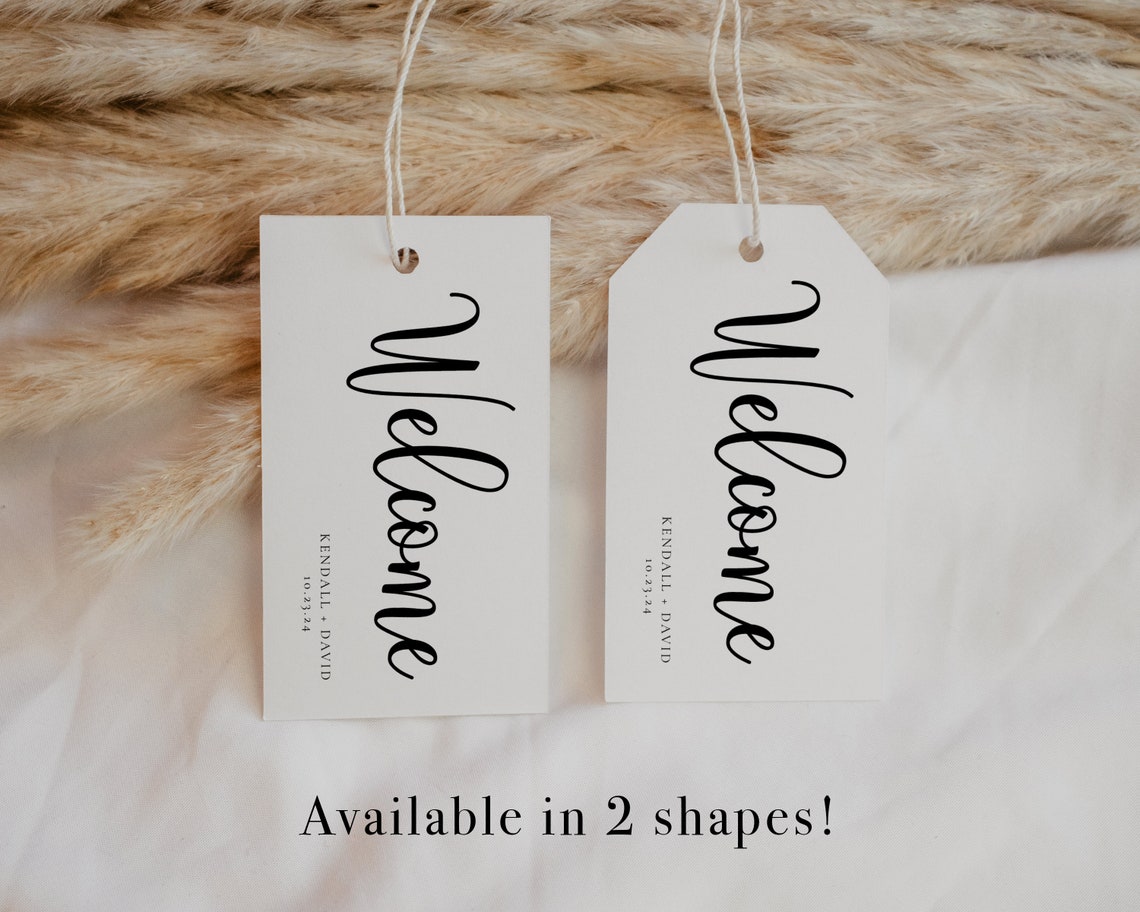Wedding Welcome Tag, Welcome Tag for Wedding Guests, Hotel Welcome Tag ...
