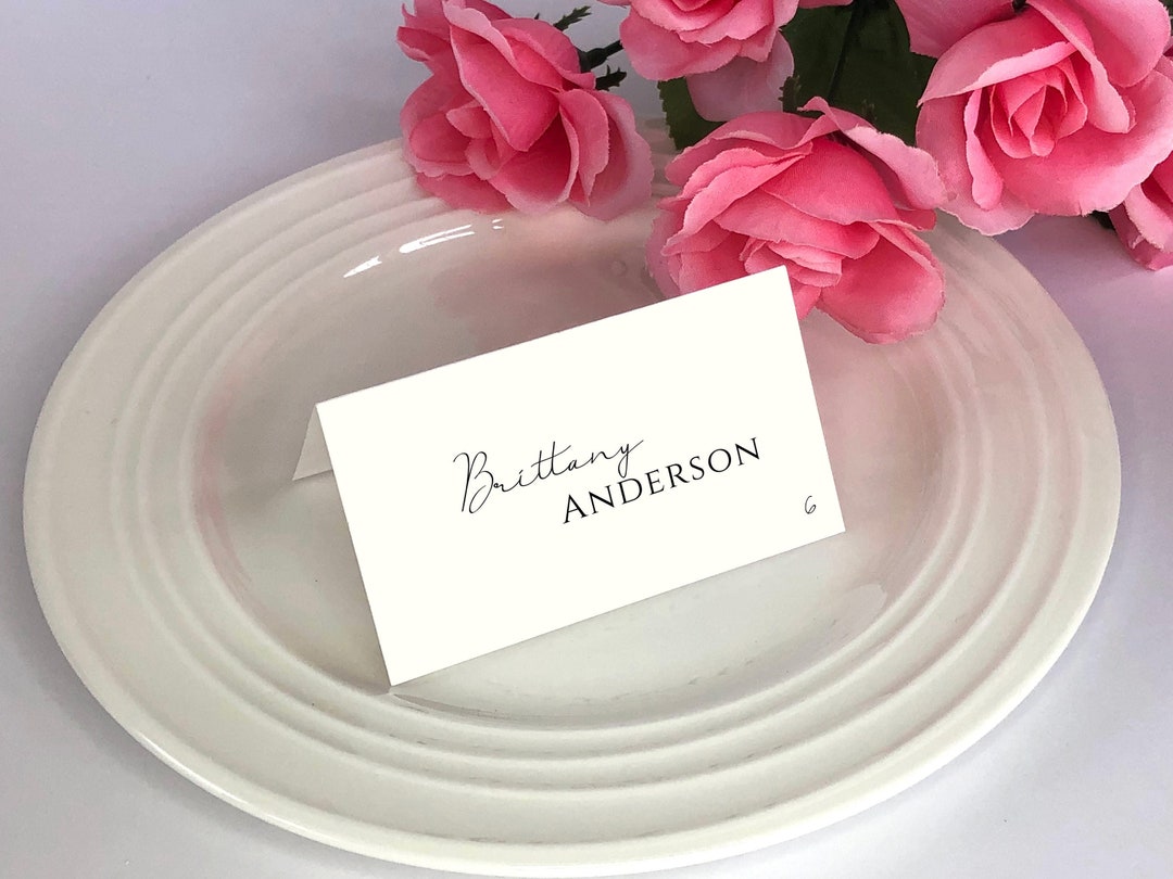 Modern Wedding Place Card Template, Printable Wedding Place Card, Wedding Place Card, Wedding ...