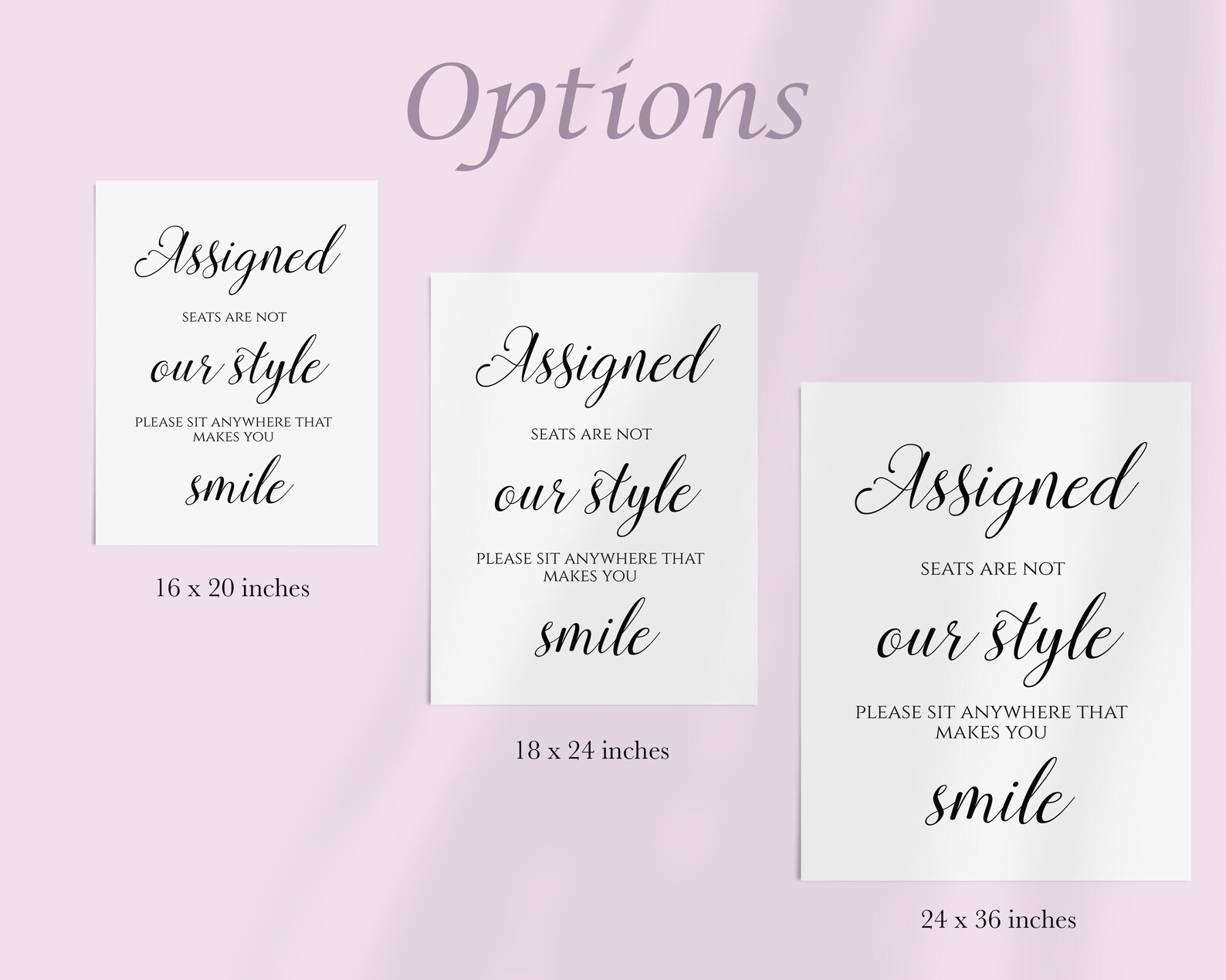 Wedding Open Seating Sign Template, Open Seating Wedding Sign, Editable ...