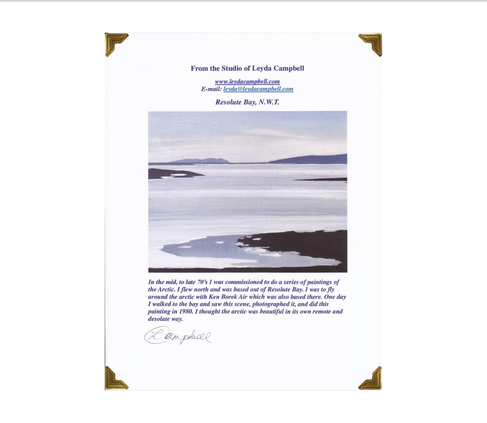The Early Years // Resolute Bay // Limited Edition Giclée or Paper ...