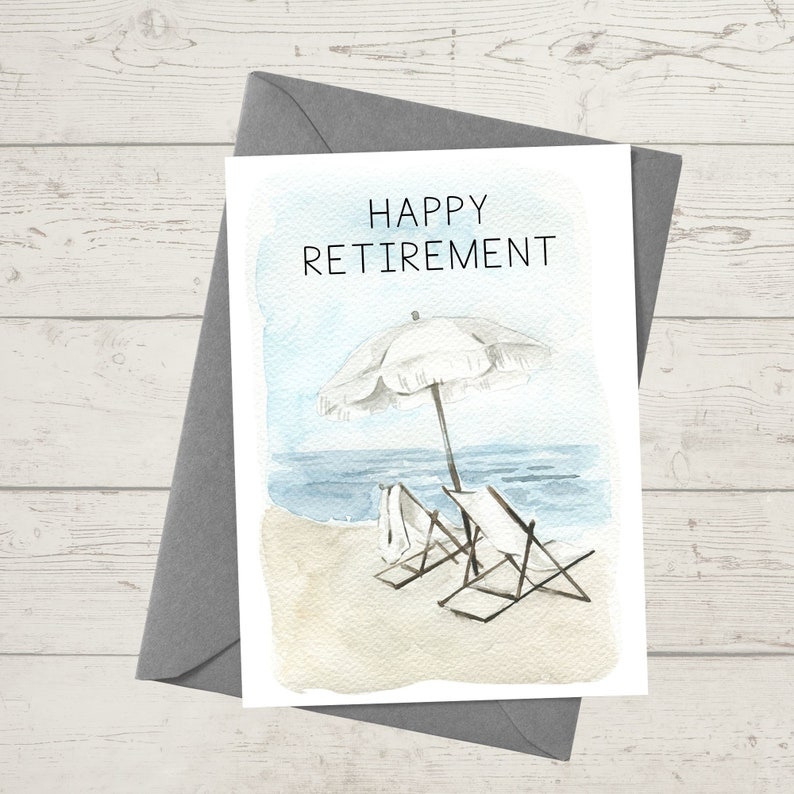 Printable Retirement Card / Happy Retirement / Beach Retirement ...