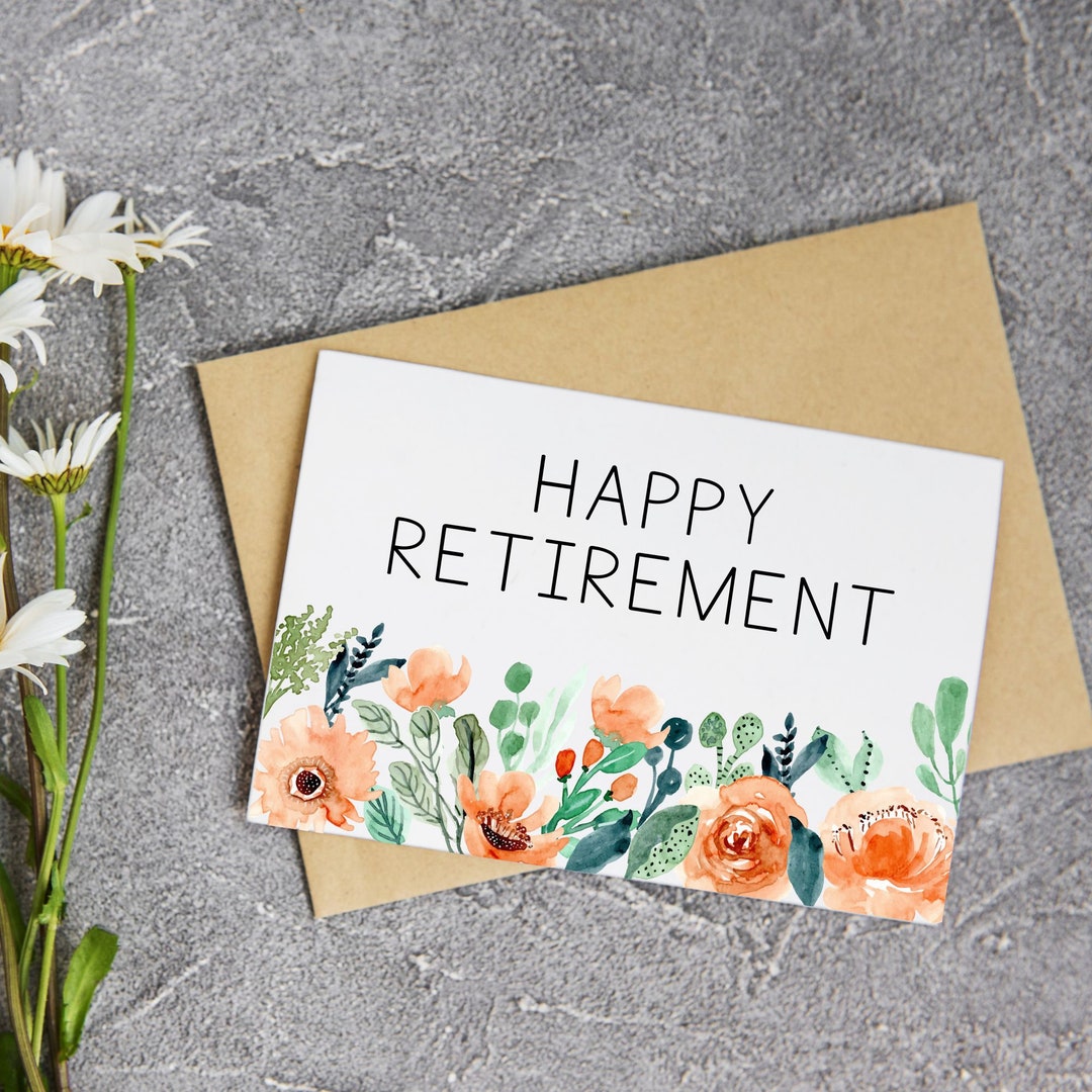 Printable Retirement Card / Happy Retirement / Instant Download / 5x7 ...
