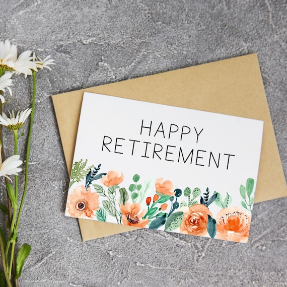 Printable Retirement Card / Happy Retirement / Instant - Etsy