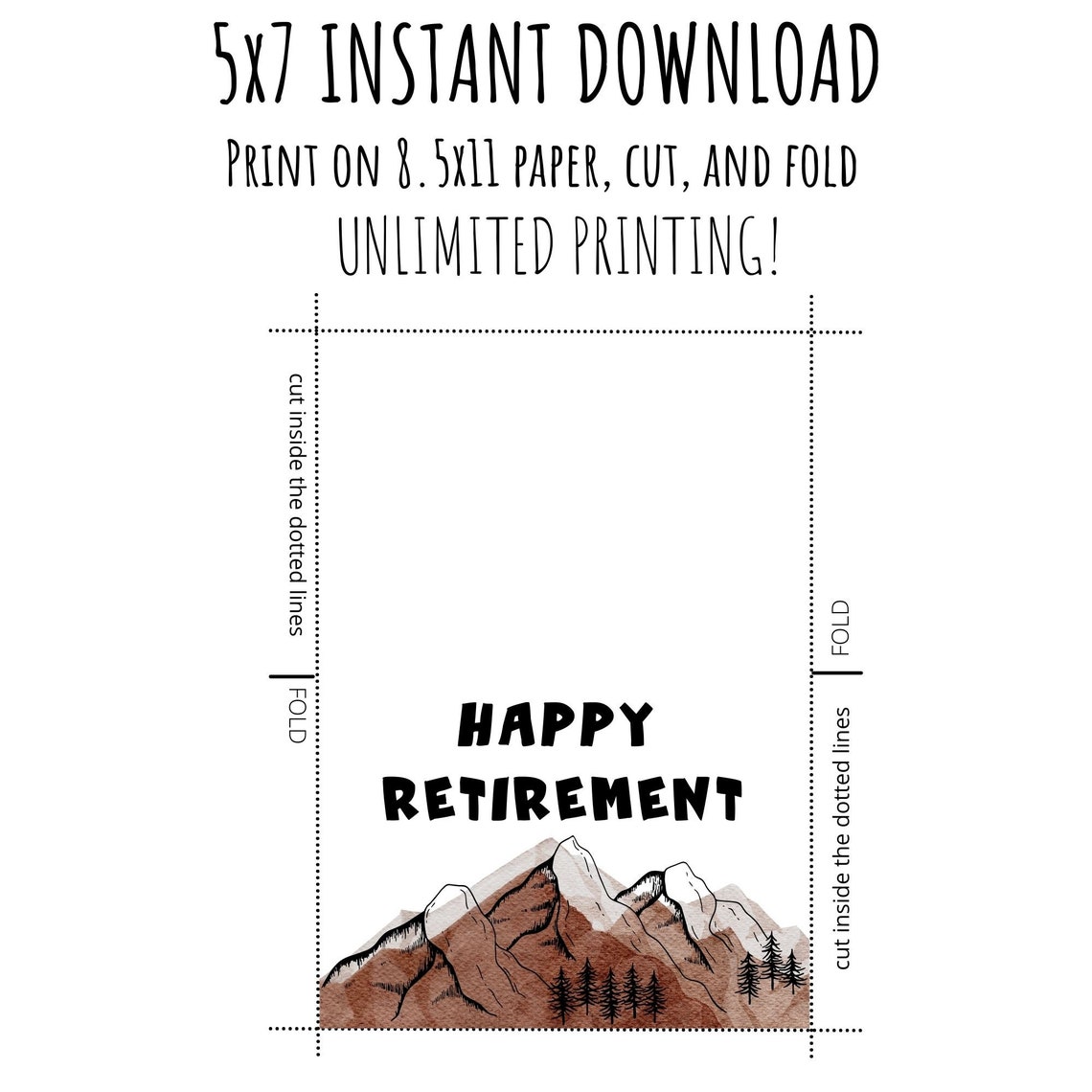 Printable Retirement Card / Happy Retirement / Instant | Etsy