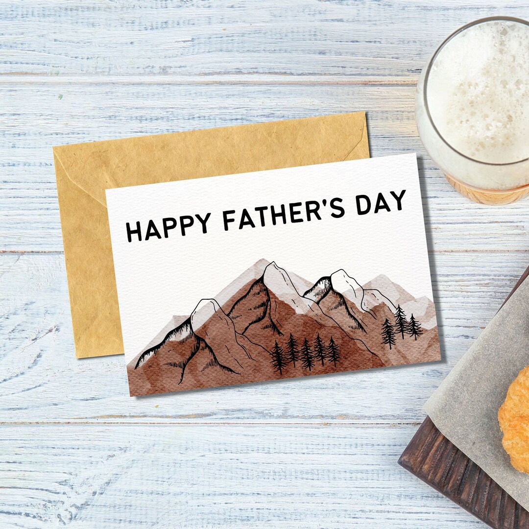 Printable Father's Day Card / Happy Father's Day / Instant Download ...