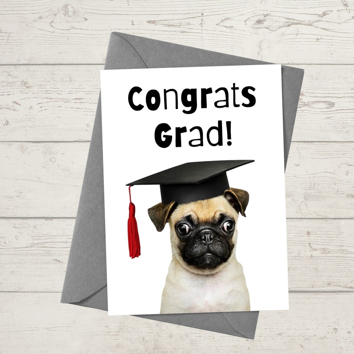 Printable Congrats Grad Card / Instant Download / 5x7 Digital Greeting ...