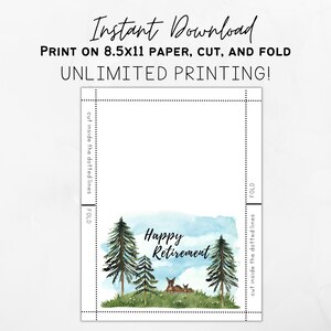 Printable Retirement Card / Happy Retirement / Instant Download / 5x7 ...