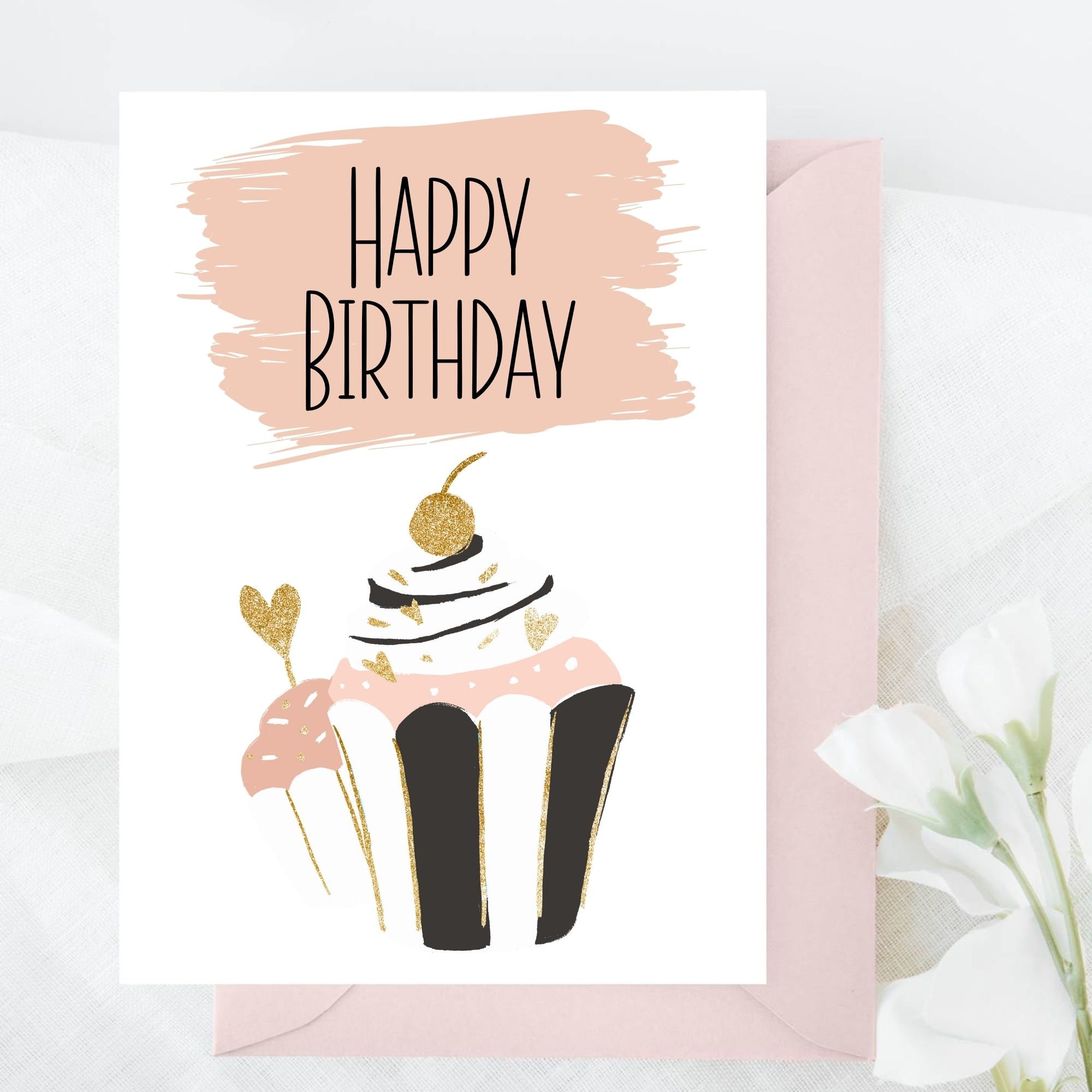 Printable Birthday Card / Happy Birthday / Instant Download / 5x7 ...