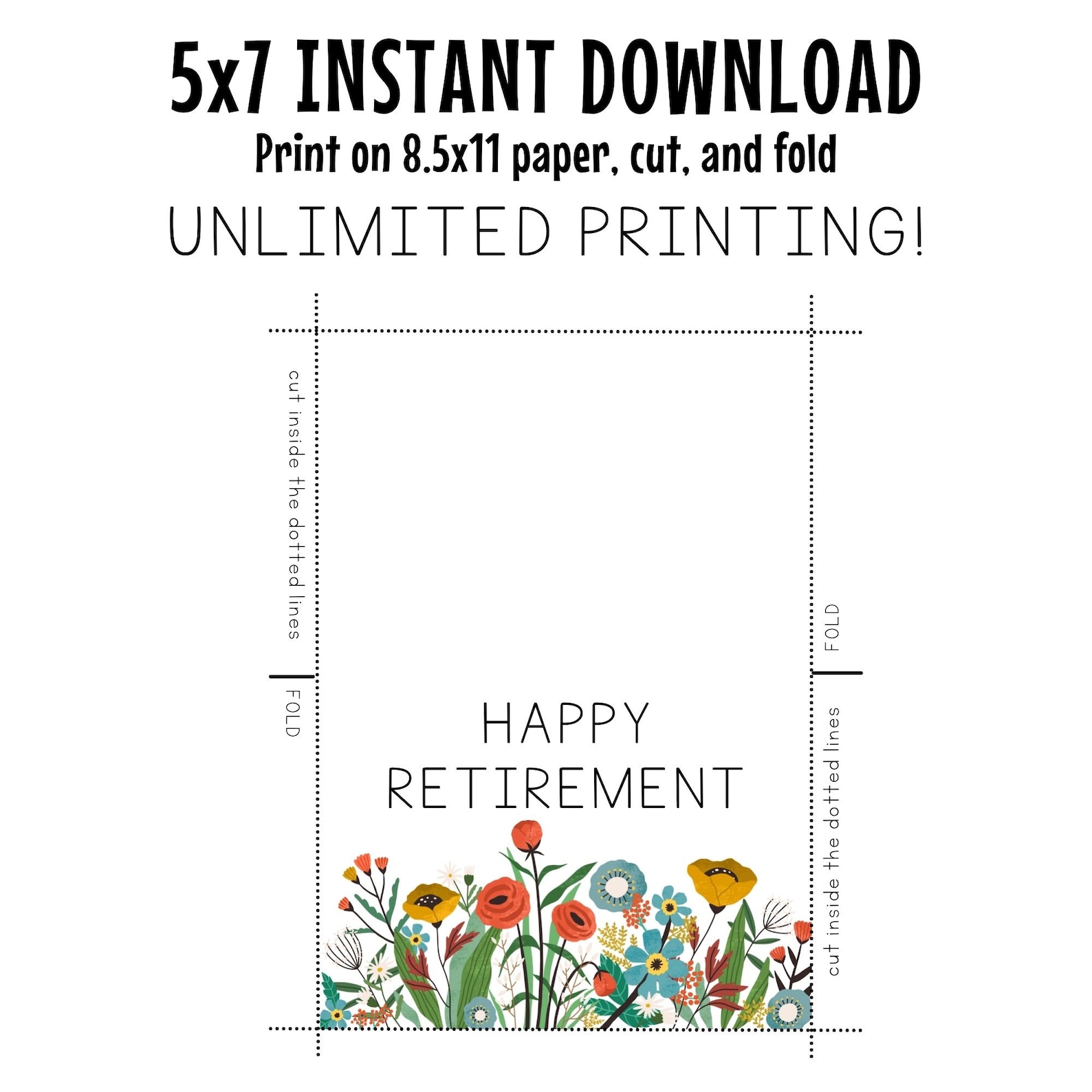 Printable Retirement Card / Happy Retirement / Instant - Etsy