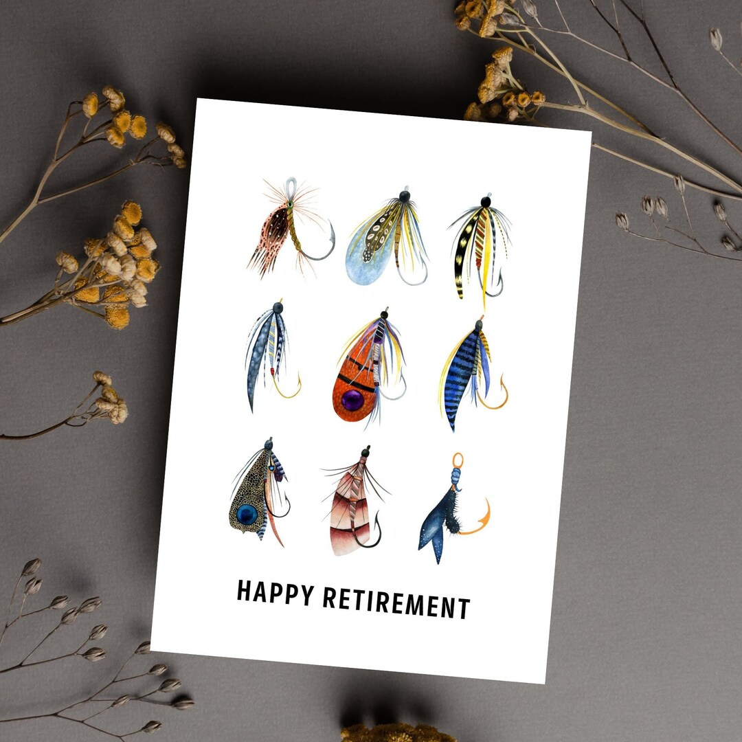Printable Retirement Card / Happy Retirement / Fishing Retirement ...