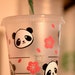 Panda Starbucks Cup, Flower Starbucks Tumbler, Gifts for Her, Gifts for ...