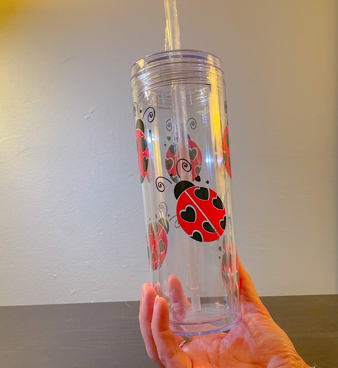 Ladybug Acrylic Tumbler Cup, Present, Birthday Gift, Cup - Etsy