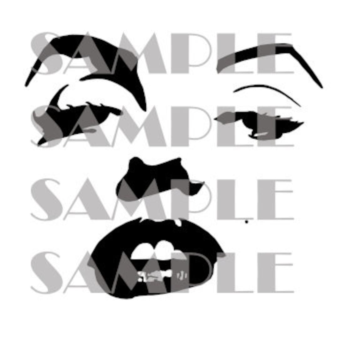 Marilyn Monroe Stencil - Digital Image - Etsy