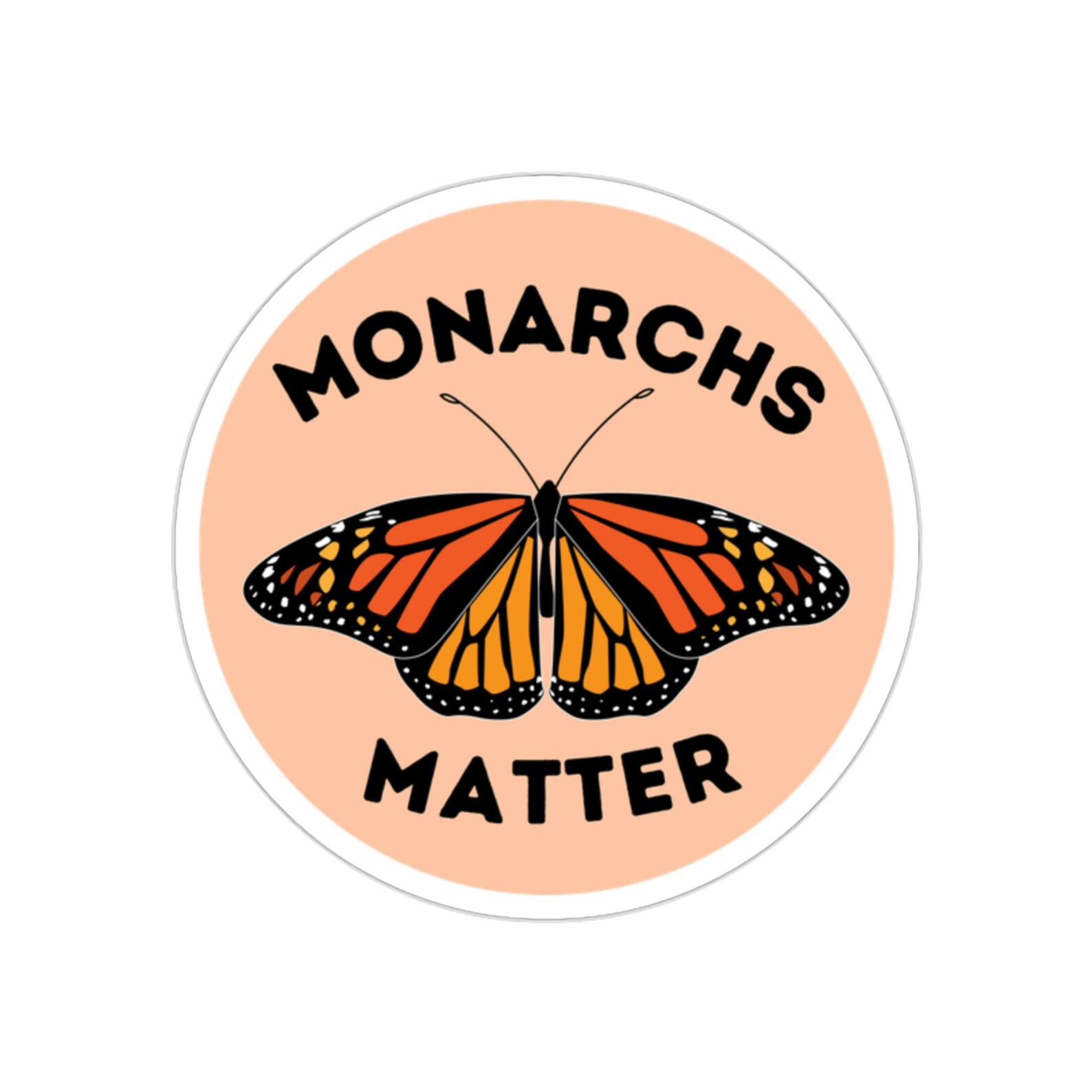 Monarchs Matter Sticker - Show Your Support for Butterfly Conservation ...