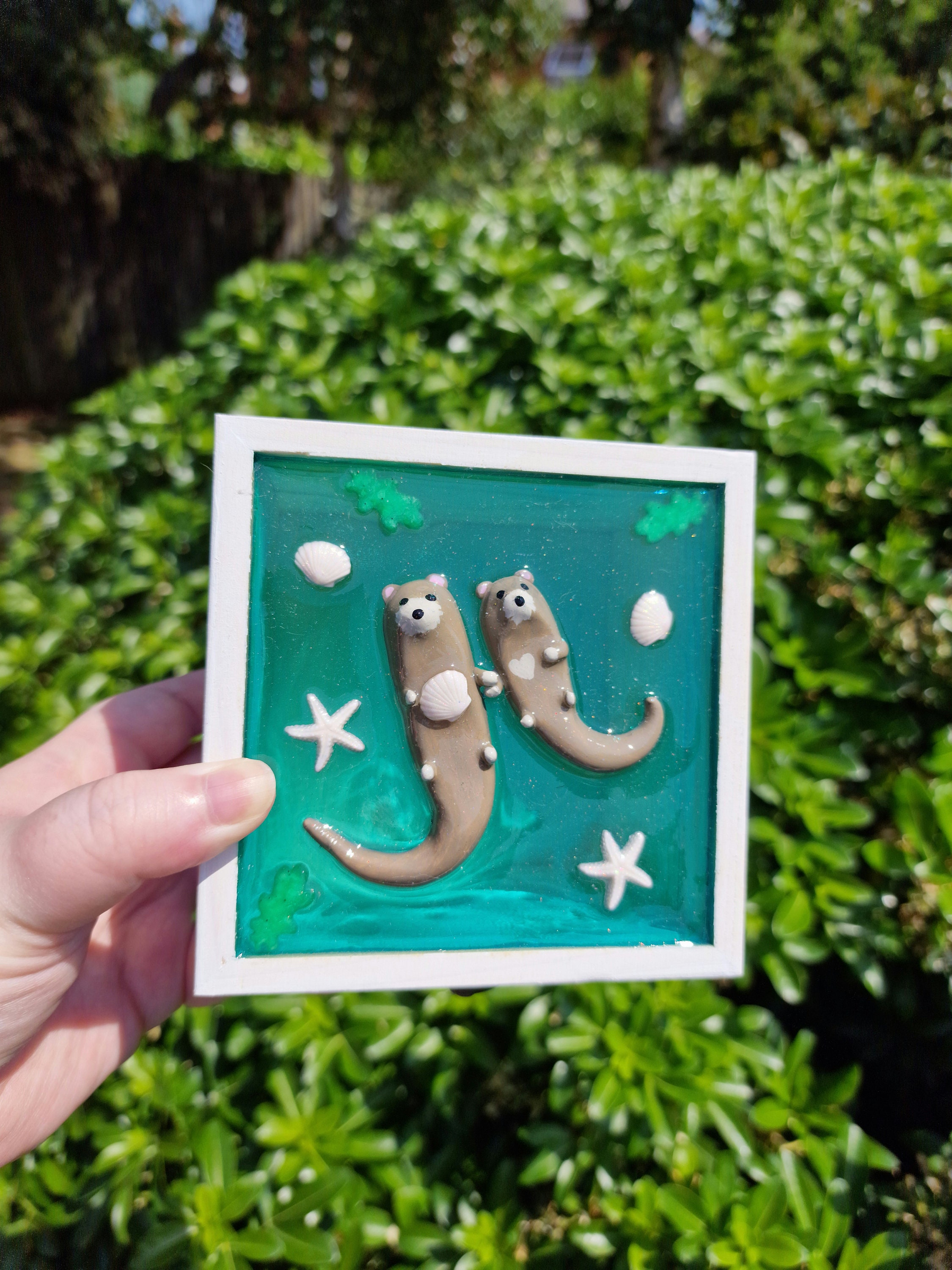 Otter Wooden Blue Water Trinket Box Jewellery Box Gift - Etsy UK